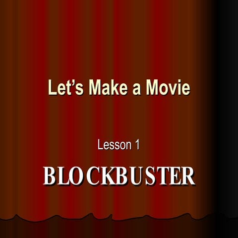 Lesson1 Blockbuster | PPT