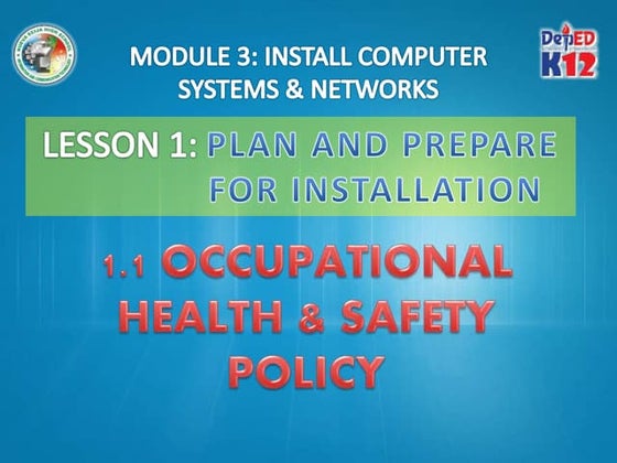 Occupational health and safety procedures | PPT