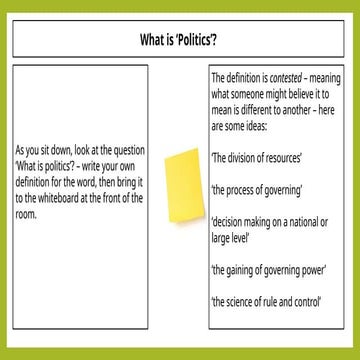 Lesson 1 Course Introduction.pptx uk as level politics | PPTX