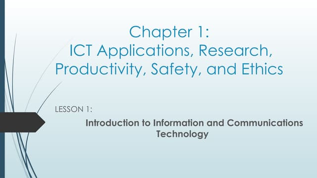 Basic ict skills | PPTX