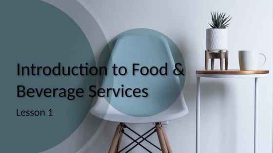 Food and beverages service outlet. | PPT
