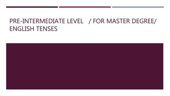 PRESENT PERFECT TENSE | PPT