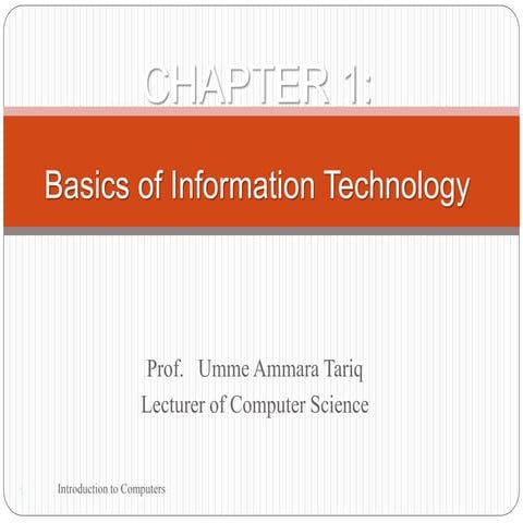 Lesson 1 Introduction To Computers Pptx Pptx