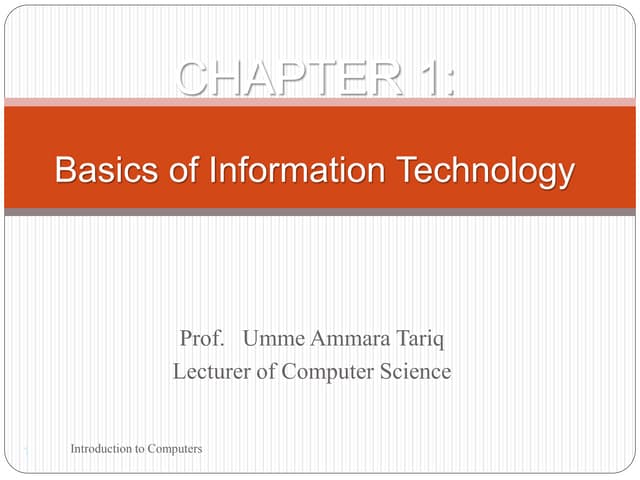 Lesson 1 Introduction To Computers Pptx Pptx