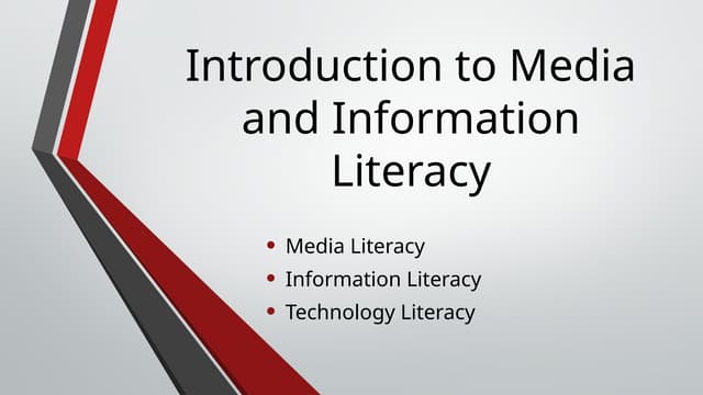 literacy ppt | PPTX