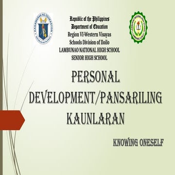 Knowing Oneself Pdf