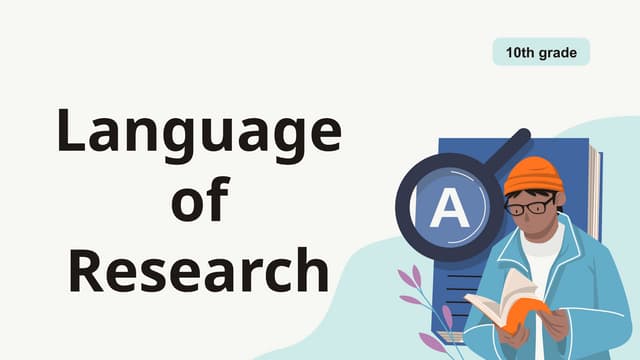 LESSON 1 LANGUAGE OF RESEARCH.pptx Module 1 Lesson 1 ROV | PPT LESSON 1 LANGUAGE OF RESEARCH.pptx Module 1 Lesson 1 ROV | PPT