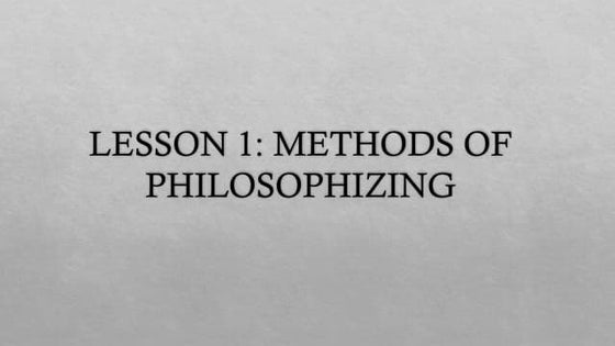 Lesson 2 methods of philosophizing | PPTX | Agnosticism | Religion ...