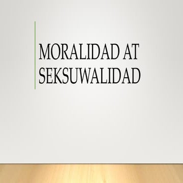 sekswalidad ng tao | PPTX