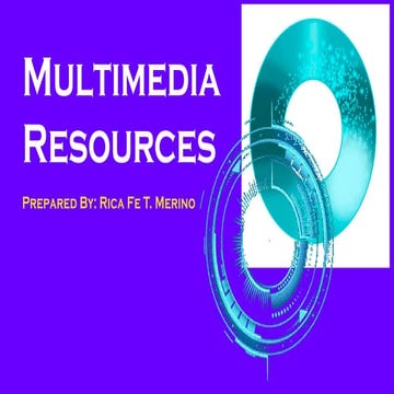 Lesson 1:Multimedia resources for grade 7 students | PPTX