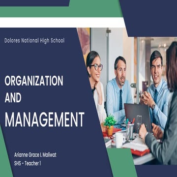 Lesson 1 Org and Management.pdf.pdfpfdpd | PPT