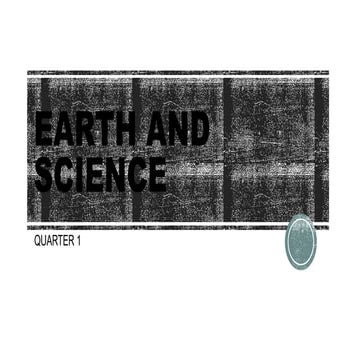 LESSON 1: UNIQUENESS OF THE EARTH (EARTH & LIFE SCIENCE) | PPTX