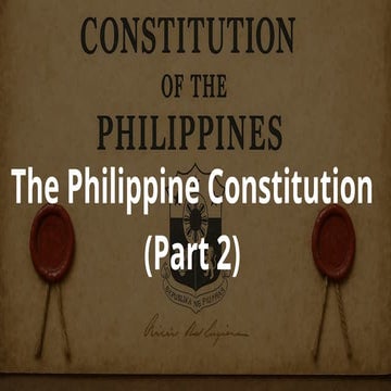 The 1987 philippine constitution | PPTX