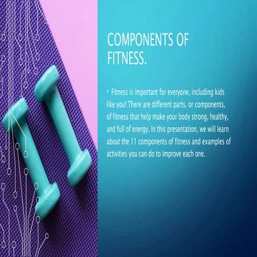 Understanding the 11 Components of Fitness | PDF