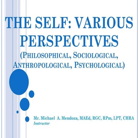 Lesson 1 Philosophy-Understanding the Self | PDF