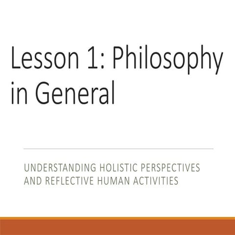 Philosophia All in All - Introduction of | PPTX