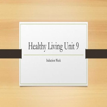 Introduction to Healthy Living | PPTX