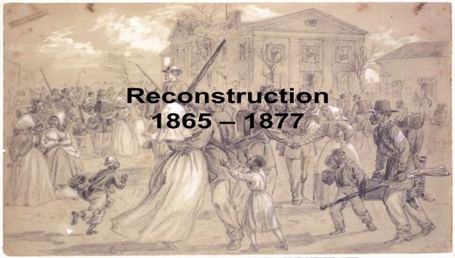 Reconstruction Of The South After The Civil War Clipart
