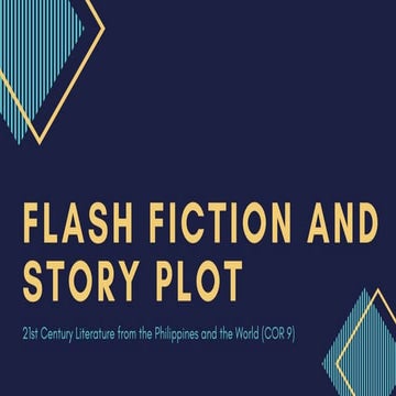 Flash Fiction and Story Plot | PPTX