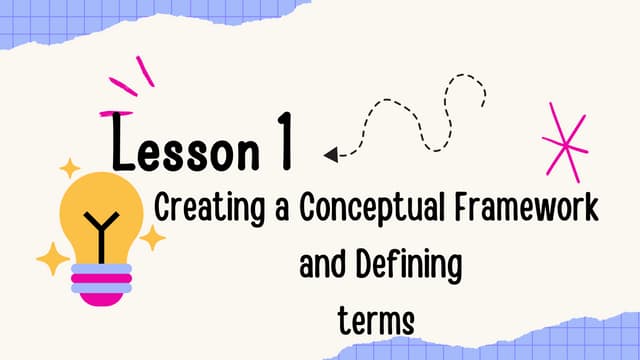 Conceptual framework | PPTX