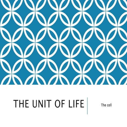 Lesson 1 the unit of life 2014 15 | PPTX