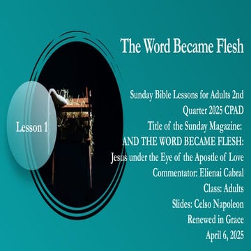 Lesson 1 – The Word Became Flesh - SBS.pptx