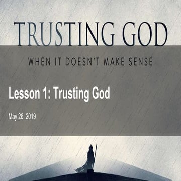 Lesson 1: Trusting God | PPTX