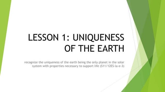 4 Conditions For Life On Earth | PPT
