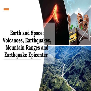 Lesson 1_ Volcanoes, Earthquake and Mountain Ranges.pptx | Geology ...