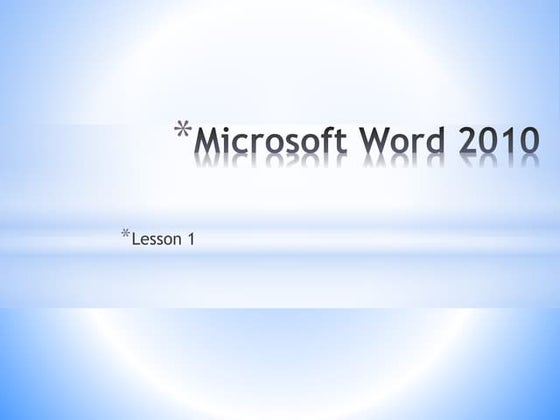 Slide Share on M.S. Office Presentation | PPT