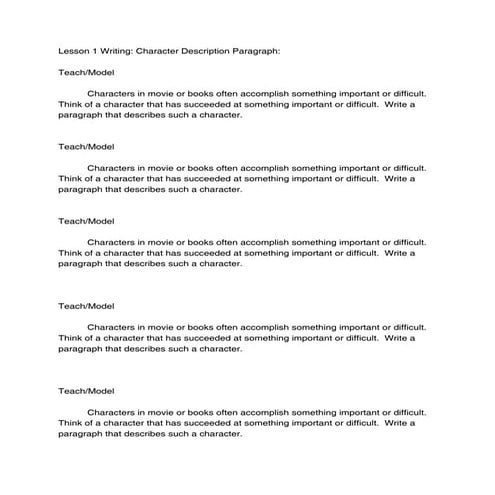 Lesson 1 writing prompts | PAGES | Model Toys | Hobbies & Interests