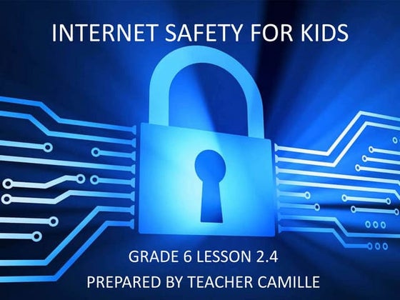 Cyber Security for 5th and 6th Graders | PPTX