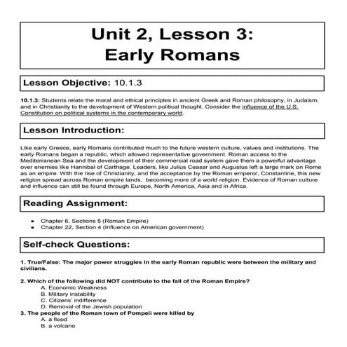 Lesson 2.3 | DOCX | Christianity | Religion & Spirituality