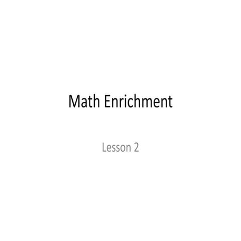 Math 10-12 Lesson 2 week of September 22 | PPT