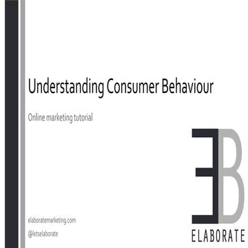 Understanding Consumer Behaviour | PPTX
