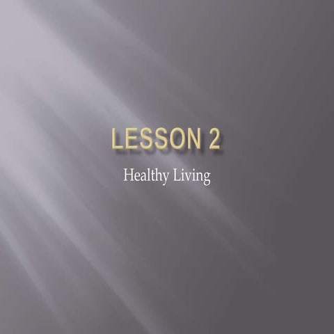 Healthy Living | PPT