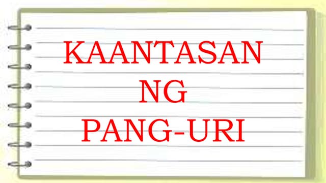 Pang abay na Panang-ayon, pananggi at pang-agam (ACTIVITY) | PPTX