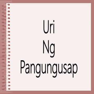 Uri Ng Pangungusap | PPTX
