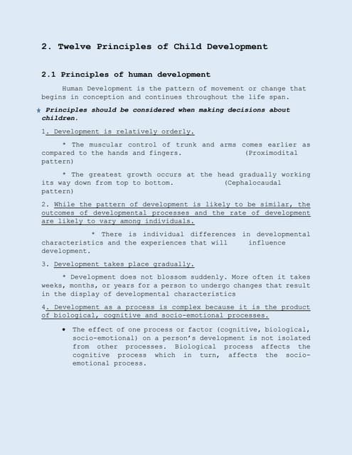 Principles of Human Development | PPTX