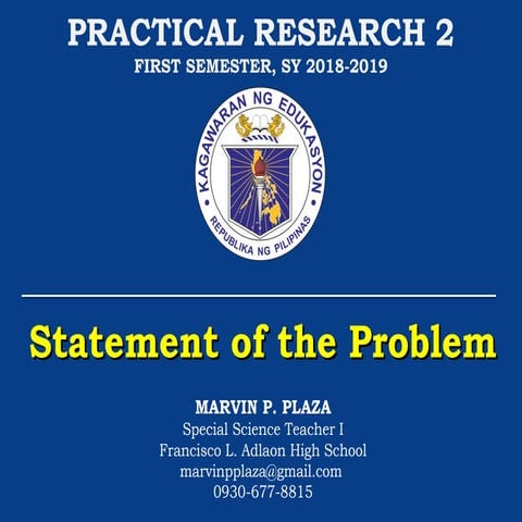 Practical Research Lesson 2.2_Statement of the Problem.ppt
