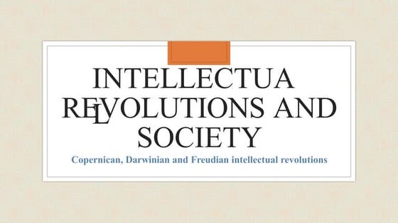 Intellectual revolutions that defined society | PDF