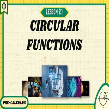 Lesson 2.2.1 Circular Functions.pdf-precal | PDF