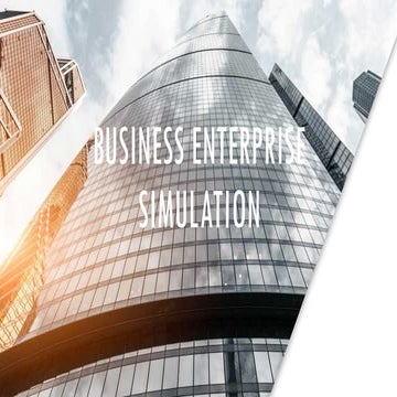 Business Enterprise Simulation: Business Formulation | PPTX
