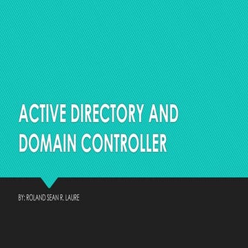 LESSON 2 - Active Directory and Domain Controller.pptx