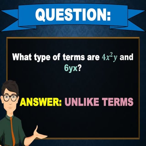 Add and subtract terms | PPTX