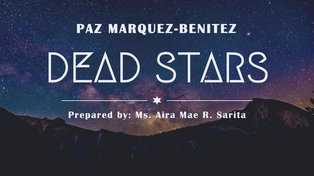 Dead Stars by Paz Benitez | PPTX