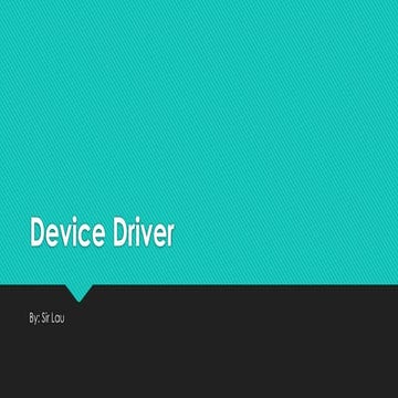 quarter one LESSON 2 - Device Driver.pptx