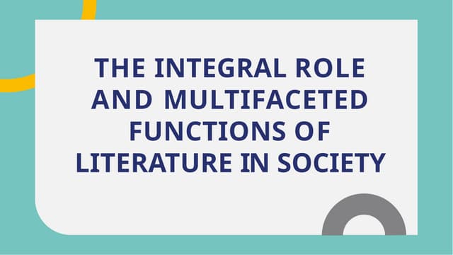 Lesson 2- Genres of Literature. ENGLISH 7 | PPTX