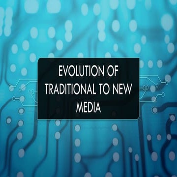 The Evolution of Media: From Prehistoric to Digital Age | PPTX