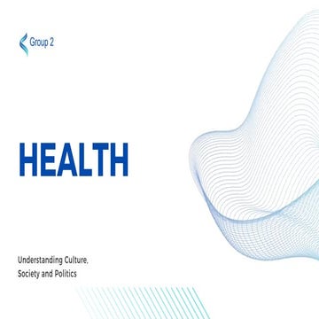 UCSP LESSON 2 HEALTH DFSDFSDFSDFSFSFSDFSFS | PPTX